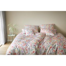 Elegante Bettw&auml;sche &raquo;Gentle&laquo; 2 angenehmes Hautgef&uuml;hl bunt Mako-Satin, Obermaterial: 100% Baumwolle B/L: 155cm x 220cm, 1 Stk., 1 Stk., Mako-Satin, B/L: 80cm x 