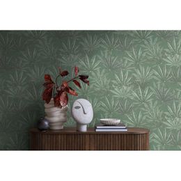 Livingwalls living walls Vliestapete &raquo;Michalsky 6 florale Tapete Mustertapete Bl&auml;tter Blattmuster&laquo; matt strukturiert Vliestapete Blatt-Motiv f&uuml;r Schlafzimmer 