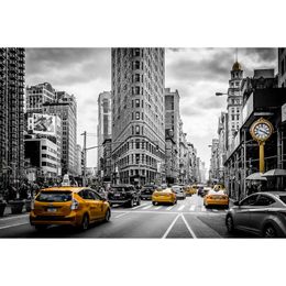 papermoon Fototapete &raquo;Gelbe Taxis&laquo; bunt Vlies B/L: 3m x 2,23m, Bahnen: 6 Stk.