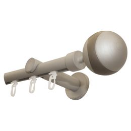 Gardinia Gardinenstange &raquo;Kira mit Innenlauf II&laquo; &Oslash; 1,9 mm 1 l&auml;ufig-l&auml;ufig mit Bohren, verschraubt, Wandmontage silber Metall B/L: 1,9cm x 200cm &Oslash; 1,9mm