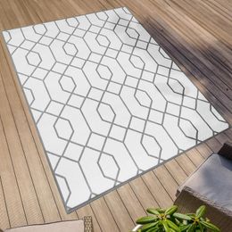PRIMAflor-Ideen in Textil Teppich &raquo;Outdoorteppich REVERSO - Geo River&laquo; rechteckig 5 mm H&ouml;he Wendeteppich, modernes Design, In- und Outdoor geeignet, 