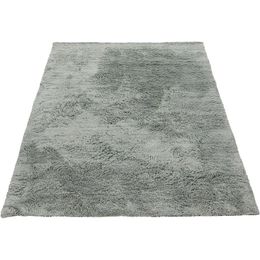 CarpetFine Hochflor-Teppich &raquo;Silky, auch als L&auml;ufer erh&auml;ltlich&laquo; rechteckig 20 mm H&ouml;he Shaggy, Langflor, uni, besonders weich, Handarbeit gr&uuml;n 