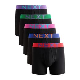 next Boxershorts Herren Gr&ouml;&szlig;e L hellblau / tanne / rosa / schwarz