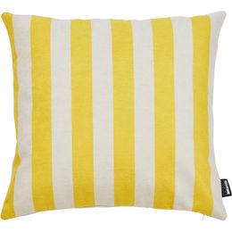 done. Dekokissen &raquo;STRIPES&laquo; Extra weiche Haptik gelb Polyester B/L: 45cm x 45cm, 1 Stk.