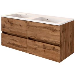 Welltime Waschtisch &raquo;Baabe&laquo; Breite 120 cm braun B/H/T: 120cm x 55cm