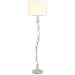 N&auml;ve n&auml;ve LED Stehlampe &raquo;Aurelia&laquo; E27 1 Stk. Warmwei&szlig; excl. 1x E27 max. 60W, incl. LED, H&ouml;he 163cm, Schirm wei&szlig; D: 40cm grau 1, &Oslash; 40cm H: 163cm, 1 Stk.