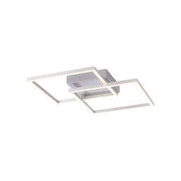 JUST LIGHT Deckenleuchte &raquo;IVEN&laquo; LED-Board 1 Stk. Warmwei&szlig; LED silber 2, H: 7cm, 1 Stk.