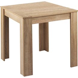 ByLiving Esstisch &raquo;Nepal&laquo;, Breite 80/ 90/ 120 oder 140 cm, verschiedene Ausf&uuml;hrungen erh&auml;ltlich braun B/H/T: 80cm x 75cm x 80cm