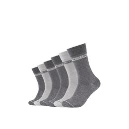 Mustang Herren Mustang Socken &raquo;casual&laquo; 6 Paar tlg. weicher und elastischer Komfortbund grau 39-42