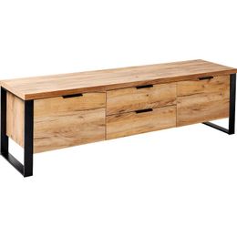 Jahnke TV-Board &raquo;LOOP&laquo; Breite ca. 152 cm braun Holzwerkstoff B/H/T: 152,4cm x 45cm x 39,5cm, 2 Stk., 2 Stk.