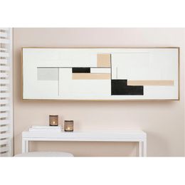 Gilde Leinwandbild &raquo;Bild rechteckig Tunis wei&szlig; H. 51,8 cm&laquo; 1 Stk. tlg. wei&szlig; Holzwerkstoff, Leinwand B/H/T: 152cm x 51,8cm x 4,5cm, 1 Stk.