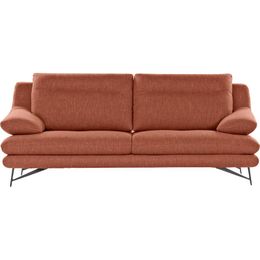 Calia italia 2-Sitzer &raquo;Cezanne, italienisches Designsofa mit erstklassigem Sitzkomfort&laquo; wahlweise mit Sitztiefenverstellung rot B/H/T: 180cm x 90cm x 