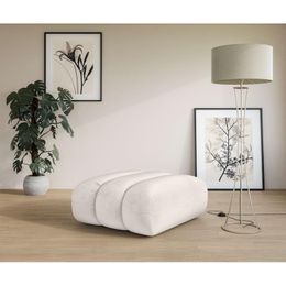 LeGer Home by Lena Gercke Polsterhocker &raquo;Priya Sitzhocker, moderne Steppung, auch in Boucl&eacute;&laquo; gem&uuml;tlich und modern, Ma&szlig;e B/T/H: 90/106/46 cm beige 100%
