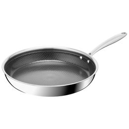 Tefal Bratpfanne &raquo;Master Mesh&laquo; Edelstahl 1 tlg. HybridMesh-Technologie, mineralische Oberfl&auml;che, induktionsgeeignet silber &Oslash; 28cm + H&ouml;he 8,9cm