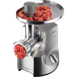 Kenwood Fleischwolf &raquo;MG700 mit 2 Wurstf&uuml;llaufs&auml;tzen, Kebbeaufsatz, 3 Lochscheiben&laquo; 850 Watt Normallastleistung - Maximalleistung 2000 W silber Einheitsgr&ouml;&szlig;e