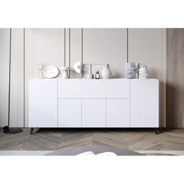 Home Affaire Sideboard &raquo;SIDEBOARD PHUKET II, Stilvolle, grifflose kommode, Breite 180cm&laquo; Mit 5 T&uuml;ren, 1 Klappe, 7 F&auml;chern und h&ouml;henverstellbaren 