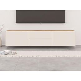 OTTO home TV-Board &raquo;Sky45&laquo; Lackiert mit wasserbasiertem UV-Lack beige Holzwerkstoff, MDF B/H/T: 206cm x 56cm x 47cm, Breite 206cm, 2 Stk., 2 Stk.