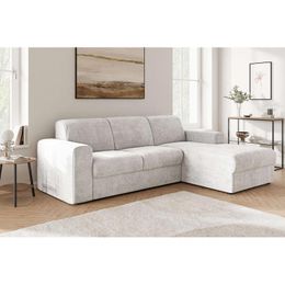OTTO home Ecksofa &raquo;BORNHOLM 2.0 L-Form, Breite 220 cm, Verl&auml;ssliche Qualit&auml;t, Struktur&laquo; Recamiere links/rechts bestellbar, Bezug - Chenille oder 