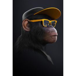 Leinwandbild &raquo;Affengeil Sonnenbrille by Juliano de Araujo auf Keilrahmen gespannt&laquo; 1 Stk. tlg. Kunstdruck Wandbild Bild in verschiedenen Formaten 