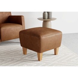 Sit & More sit&more Polsterhocker &raquo;Bosse&laquo; braun B/H/T: 56cm x 46cm, Luxus-Microfaser