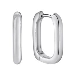 Firetti Damen Paar Creolen &raquo;Schmuck Geschenk Silber 925 oval&laquo; silber 15mm, Silber 925 (Sterlingsilber)