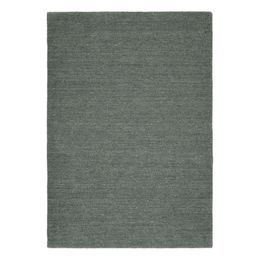 OCI DIE TEPPICHMARKE Wollteppich &raquo;SAMBIA&laquo; rechteckig 16 mm H&ouml;he reine Wolle, Handloom, hochwertig verarbeitet, nat&uuml;rlich warm gr&uuml;n Schurwolle B : 