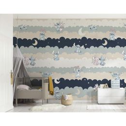Komar Vliestapete &raquo;Disney Lilo and Stitch Cozy Clouds&laquo; bedruckt glatt Rolle mit 212 x 250 cm bunt Vlies B/L: 212m, Rollen: 1