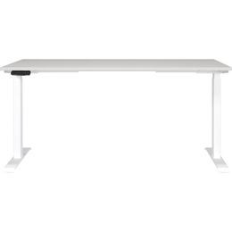 Germania Schreibtisch &raquo;Jet&laquo; moderne Farbvariationen, Breite 120/140/160/180 cm, Made in Germany wei&szlig; B/H/T: 160cm x 72cm x 80cm, Gestellfarbe wei&szlig;
