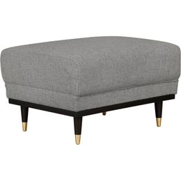 Home Affaire Hocker &raquo;Chamby&laquo; mit Holzrahmen unten grau 100% Polyester;Samtoptik (100% Polyester) B/H/T: 70cm x 46cm x 64cm, Struktur