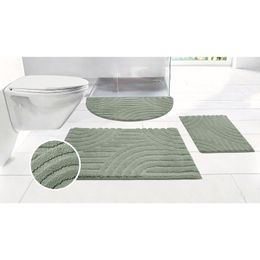 OTTO home Badematte &raquo;Regona Scandi, Badvorleger, Badezimmer Teppich, Duschvorleger&laquo; H&ouml;he 10 mm rutschhemmend beschichtet strapazierf&auml;hig Badteppich, 