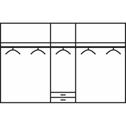 Rauch Kleiderschrank &raquo;Schrank Dreht&uuml;renschrank Garderobe Ankleide Schlafzimmer ESSENSA&laquo; Breiten: 136/181/226/271 cm, H&ouml;hen 210/229 cm, voll aufgelegte