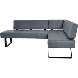K+w Komfort & Wohnen K+W Komfort & Wohnen Eckbank &raquo;Spider II&laquo; Sitzsteppung, bequem durch Sandwichbauweise, 2 Stellma&szlig;e blau B/H/T: 227cm x 88cm x 165cm, Microfaser 1, 