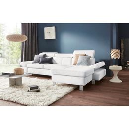 exxpo - sofa fashion Ecksofa &raquo;Fiji, hochwertige Detailverarbeitung, Breite 292cm, L-Form&laquo; bequem durch Kopf- und Armteilverstellung, wahlweise mit 