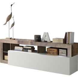 Home Affaire Lowboard &raquo;Hamburg&laquo; Breite 184 cm braun B/H/T: 184cm x 58cm x 35cm