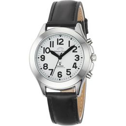 MASTER TIME Damen MASTER TIME Funkuhr &raquo;Sprechende Funkuhr&laquo; Armbanduhr, Quarzuhr, Damenuhr schwarz Einheitsgr&ouml;&szlig;e