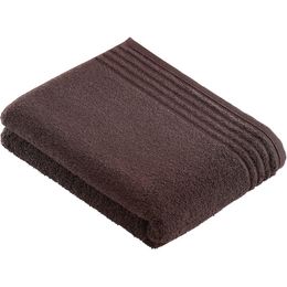 Vossen Saunatuch &raquo;Vienna Style Supersoft&laquo; mit Bord&uuml;re braun Walkfrottee, Baumwolle B/L: 100cmx150cm, 1 Stk., 1 Saunatuch (100x150cm), Walkfrottee