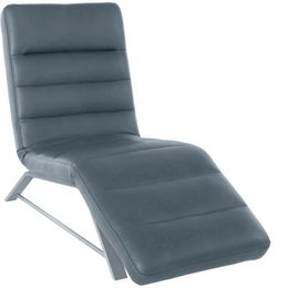 W.Schillig Relaxliege &raquo;daily dreams&laquo; Funktionsliege wahlweise mit Motor, Gestell matt, Breite 65 cm blau Longlife Xtra-Leder Z59: Glattleder mit 