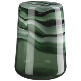 Gilde Tischvase &raquo;Verde&laquo; handgearbeitet, mundgeblasen, wasserdicht Glas B/H/T: 20cm x 27cm x 20cm