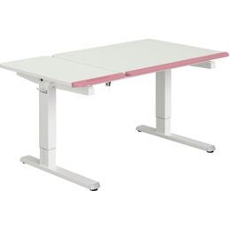 Paidi Schreibtisch &raquo;TEENIO GT in verschiedenen Ausf&uuml;hrungen, mitwachsend & ergonomisch&laquo; B/H/T ca. 130/53-79/75 cm, Kreidewei&szlig;, h&ouml;henverstellbarer 