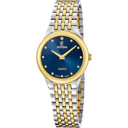 Festina Damen Quarzuhr &raquo;Grace&laquo; Armbanduhr, Damenuhr, Swiss Made, Edelstahlarmband, analog gold Einheitsgr&ouml;&szlig;e