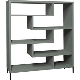 M&auml;usbacher Raumteiler &raquo;Tetrix&laquo; Breite 130 cm gr&uuml;n B/H/T: 130cm x 143cm x 43cm, 6 Stk. offene F&auml;cher