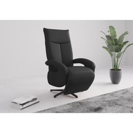 Sit & More sit&more TV-Sessel &raquo;Amica, inkl. Kopfteilverstellung & Drehfunktion&laquo; wahlweise mit 2 Motoren, Akku und Aufstehhilfe schwarz NaturLEDER ,manuellmit 