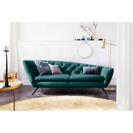 Home Affaire Recamiere &raquo;Beatrice, bequem und zeitlos elegant, Breite 223cm,&laquo; Recamiere links oder rechts, passend zur "Beatrice"-Serie gr&uuml;n Samtoptik 