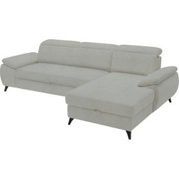 exxpo - sofa fashion Ecksofa &raquo;TAOS bequem, komfortabel durch Kopfteilverstellung, Breite 281cm&laquo; inkl. Bettfunktion und Bettkasten,toller Sitzkomfort, 