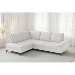 Sit & More sit&more Ecksofa &raquo;Chelsea Leder L-Form, B:249 cm, inkl. Armteil- & Sitztiefenverstellung&laquo; optional mit Schlaffunktion und Bettkasten B/H/T: 249cm x 