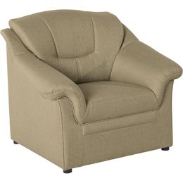 DOMO collection Sessel &raquo;Mezia komfortabel und zeitlos, bequeme Armlehnen&laquo; beige Korpus/Basismaterial: 100% Polyester. Sitzfl&auml;che: 100% Polyester 