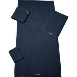 Ross Saunatuch &raquo;SELECTION&laquo; Aus Bio-Baumwolle blau Frottier, Obermaterial: 100% Baumwolle B/L: 80cmx200cm, 1 Stk., Frottier