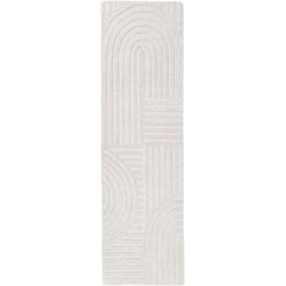 FLAIR RUGS Teppich &raquo;ZEN GARDEN&laquo; rechteckig 14 mm H&ouml;he 100% Wolle, Hoch-Tief-Effekt, auch als L&auml;ufer und in Rund erh&auml;ltlich Wolle B : 60cm 1 Stk., 14mm