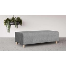 OTTO home Polsterhocker &raquo;Suyala&laquo; grau 100% Polyester B/H/T: 153cm x 46cm x 66cm, Chenille-Optik