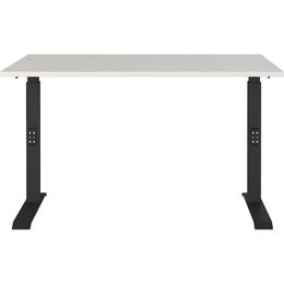 Germania Schreibtisch &raquo;GW-Agenda&laquo; h&ouml;henverstellbar von 68-91 cm, verf&uuml;gbar in verschiedenen Breiten schwarz B/H/T: 120cm x 91cm x 80cm,manuell 